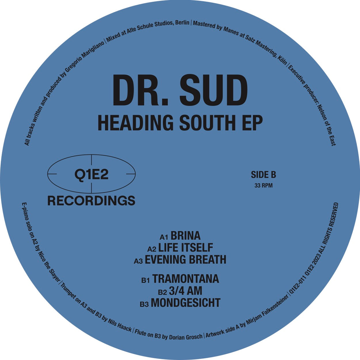 Dr. Sud - Heading South EP [Q1E2 Recordings] – Tenampa